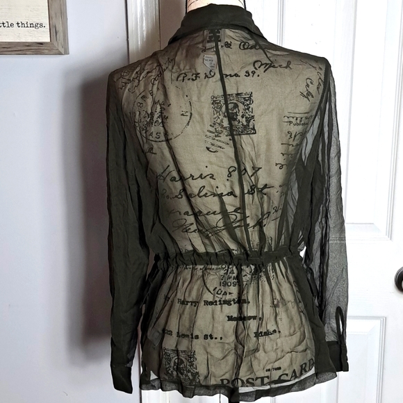 Haute Hippie | Tops | Haute Hippe Silk Sheer Blouse | Poshmark